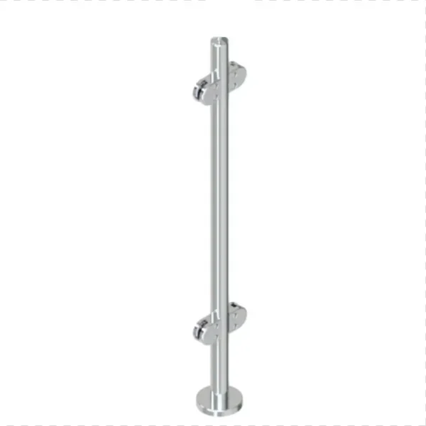 Glass Pressure Bracket Stanchions - 50mm Diameter Post - No Handrail ...